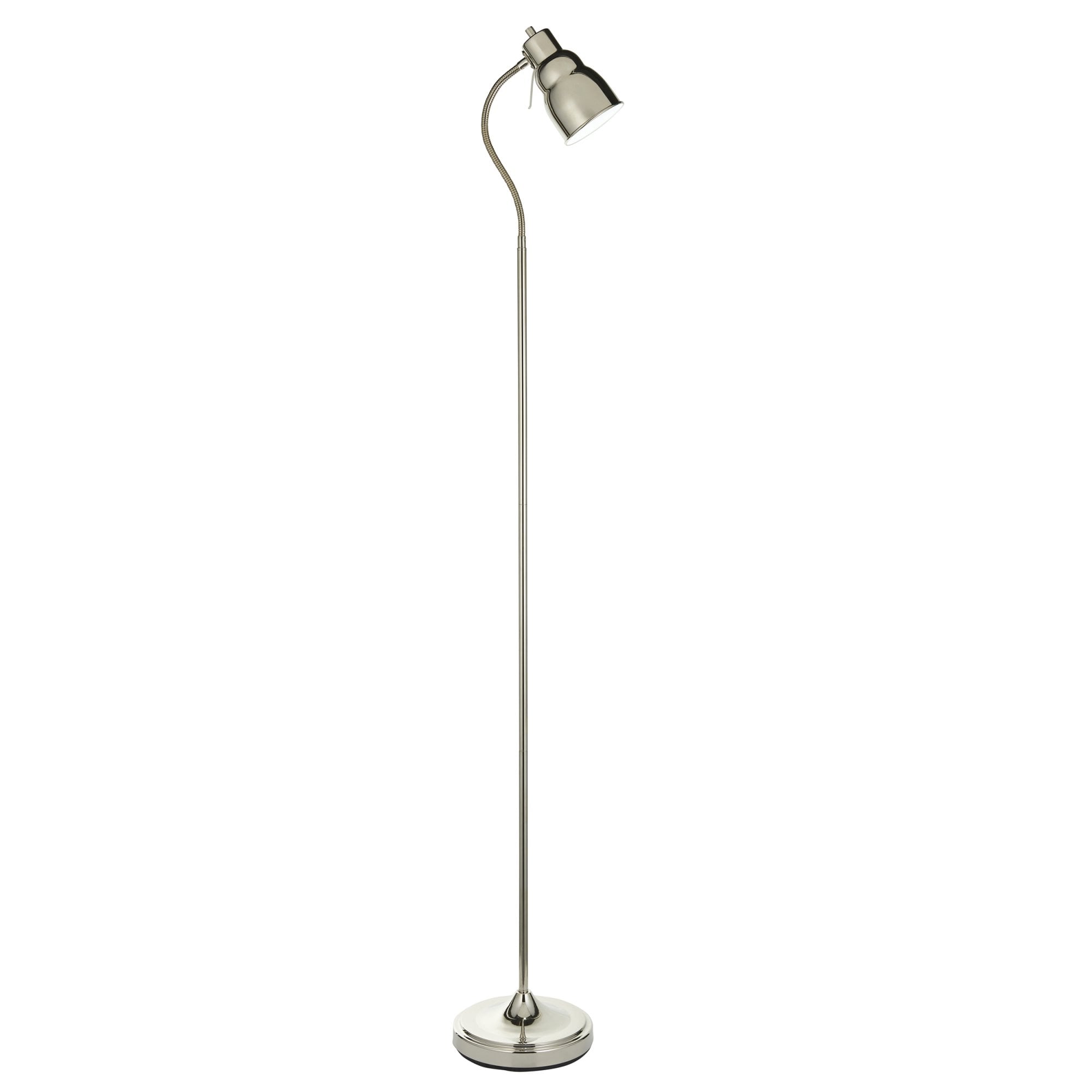 Endon 108127 Classic Flexi Reader Floor Lamp Nickel – Solihull Lighting