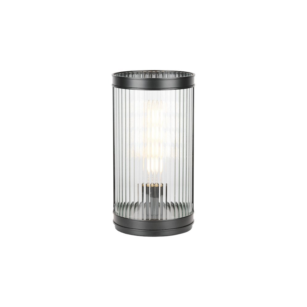 Dar BIA4222 Bianka Table Lamp Matt Black and Ribbed Glass – Solihull ...