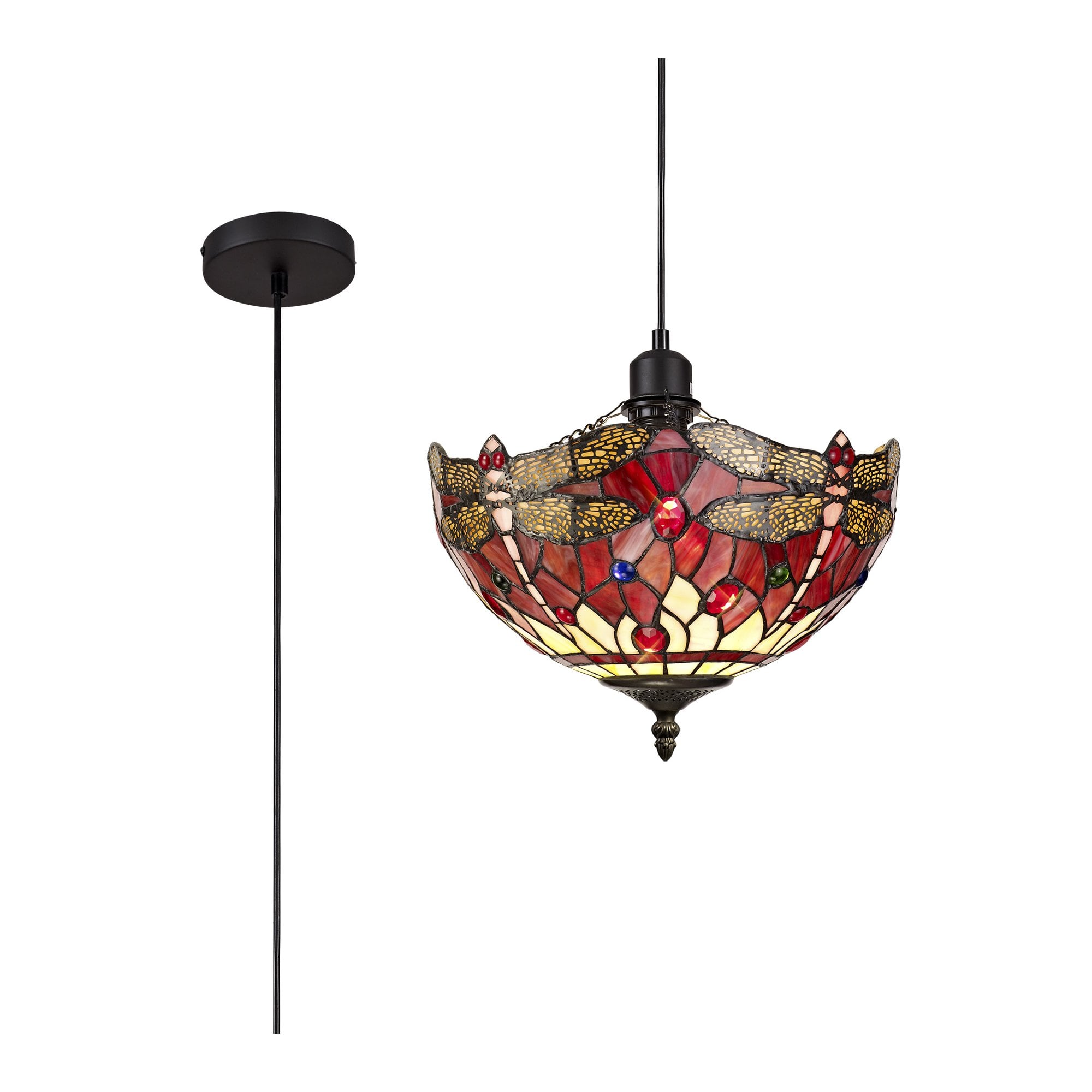 Nelson Lighting NLK00859 Heidi 1 Light Up Lighter Pendant With 30cm Ti ...